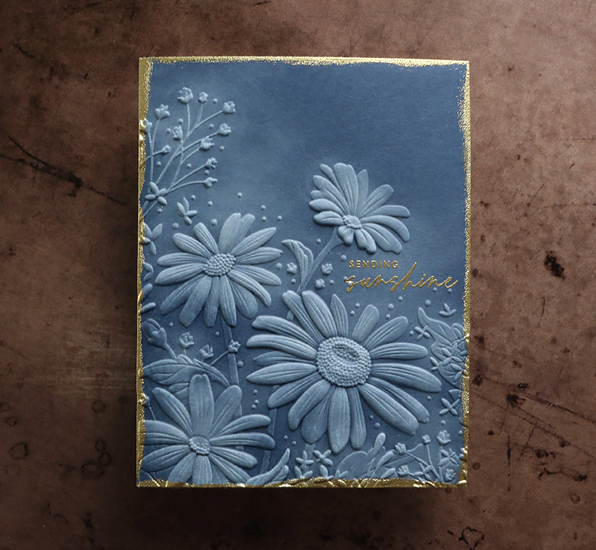 This embossed card is gorgeous! And so easy, too! – K Werner Design Blog