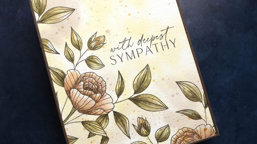 Watercoloring a Sympathy Card for a Friend – K Werner Design Blog